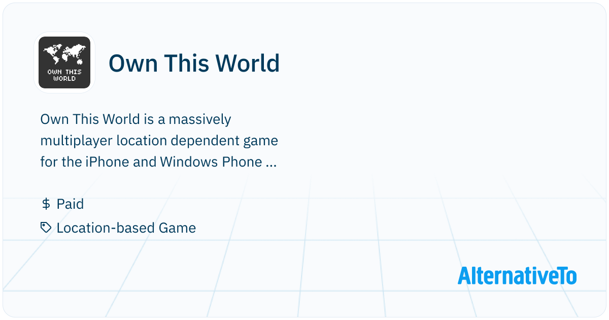 Own This World: Massively multiplayer location dependent game for the ...