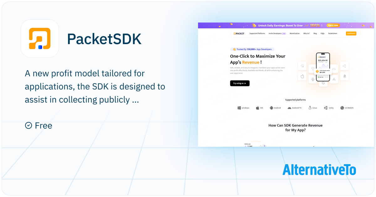 PacketSDK: Safe, reliable, and easy to integrate, transform your app's ...