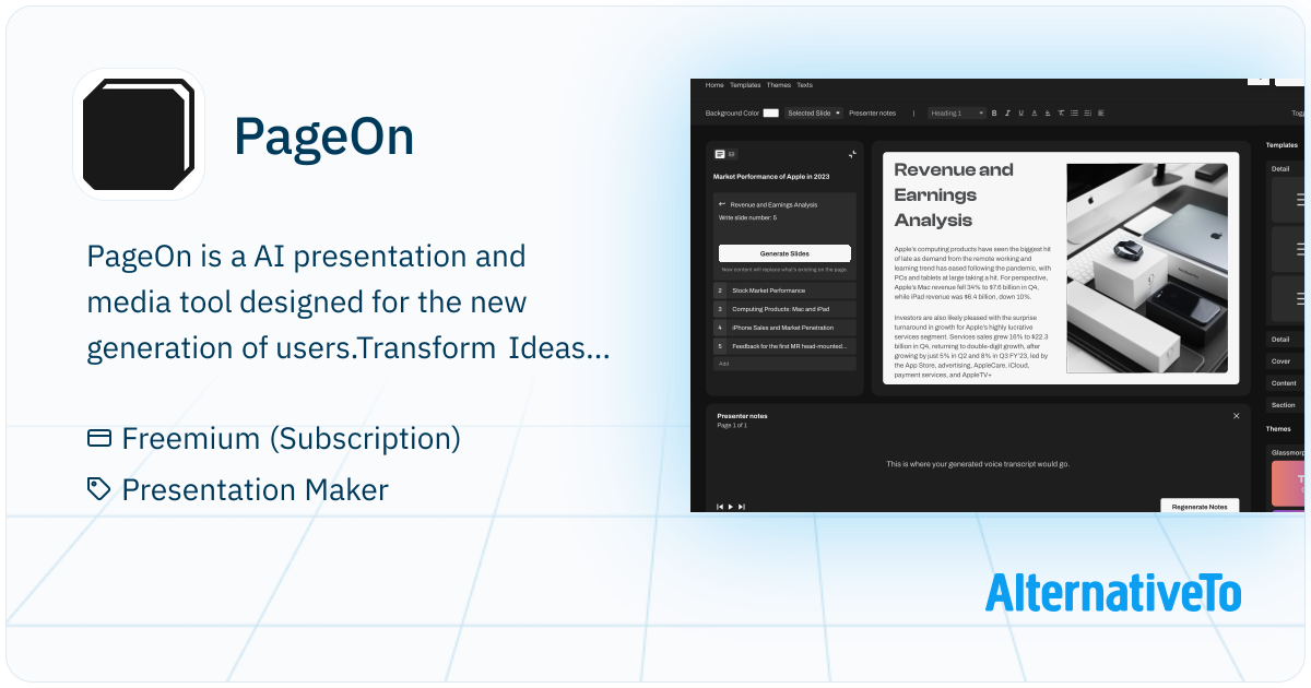 PageOn: AI presentation and media tool designed for the new generation ...