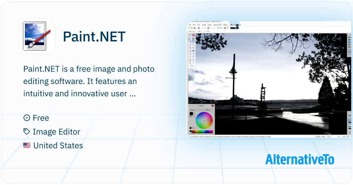Paint.NET: Free Windows image editor with layer support | AlternativeTo
