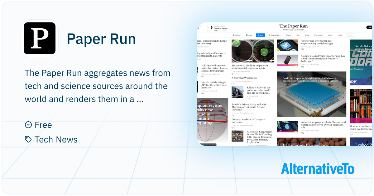 Paper Run: The latest technology and science news from around the world ...