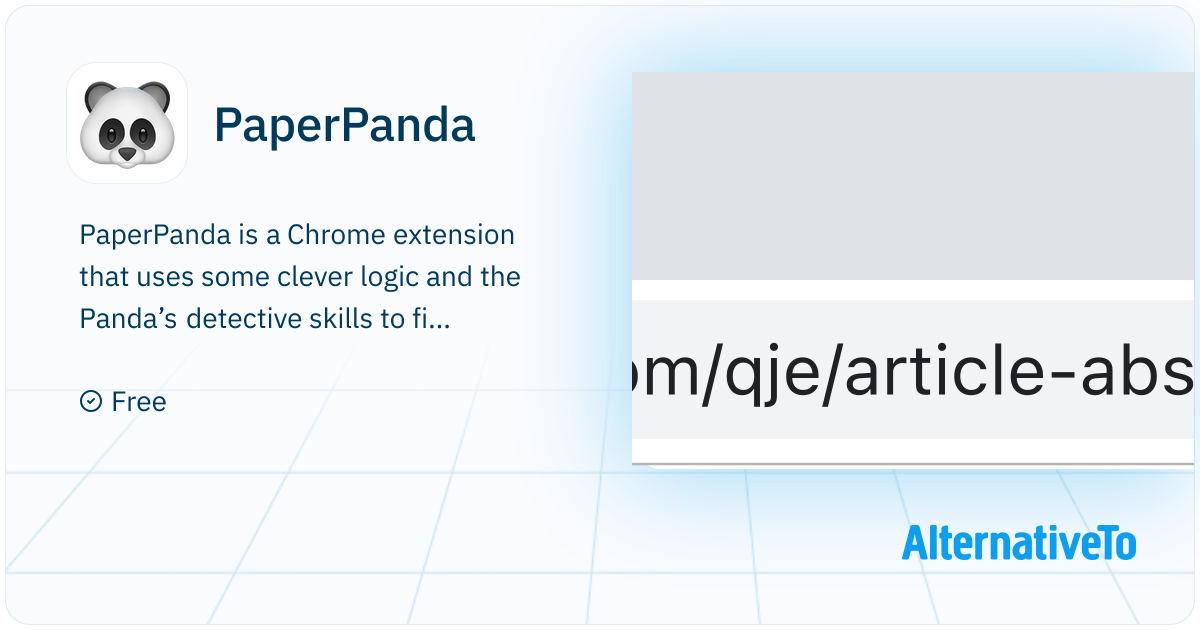 PaperPanda: Access research papers in one click. | AlternativeTo