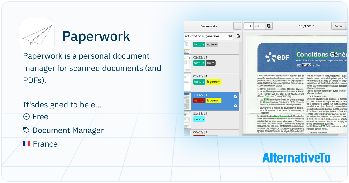 Paperwork: Personal document manager for scanned documents (and PDFs ...
