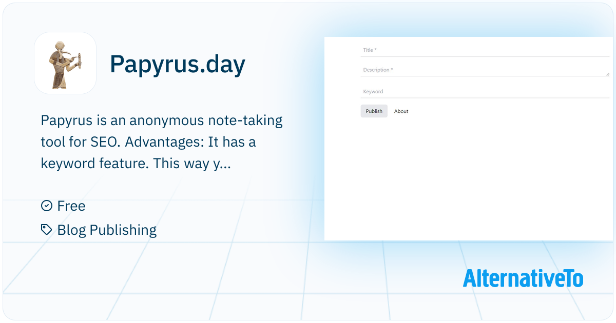 Papyrus.day: Papyrus is an anonymous note-taking tool for SEO ...