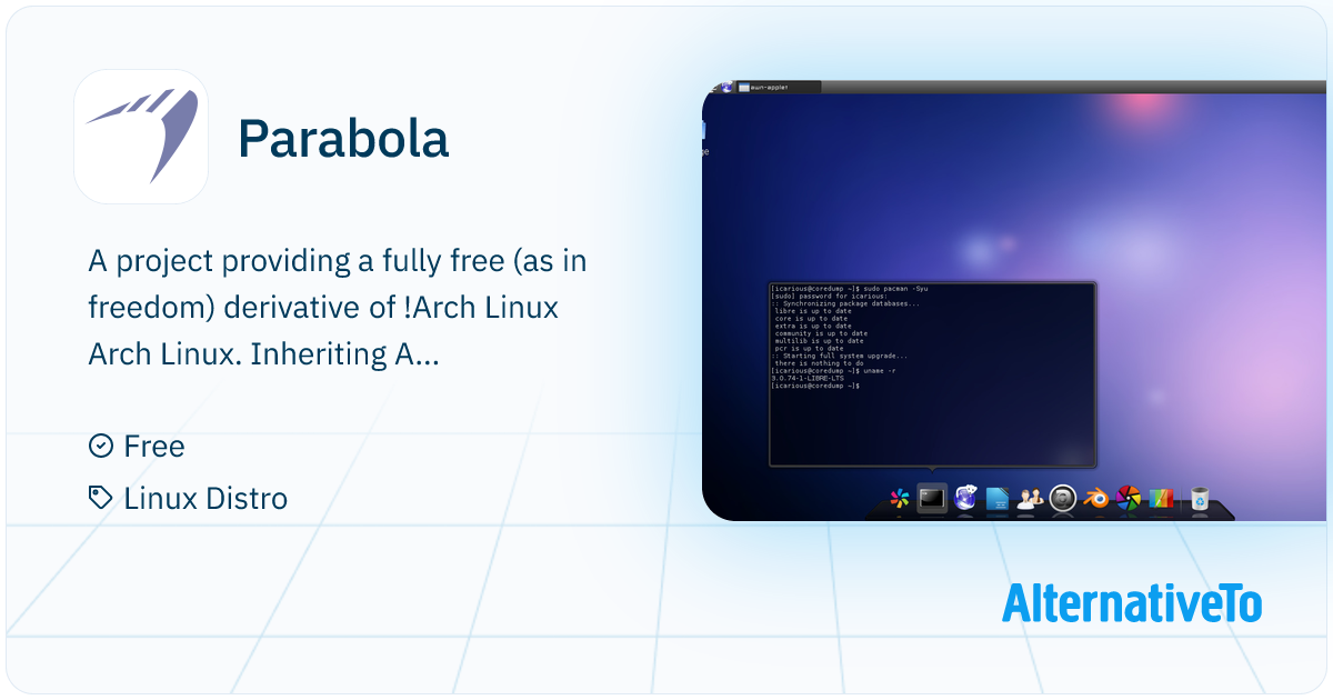 Parabola: GNU/Linux-libre is a Linux distribution for computers using ...
