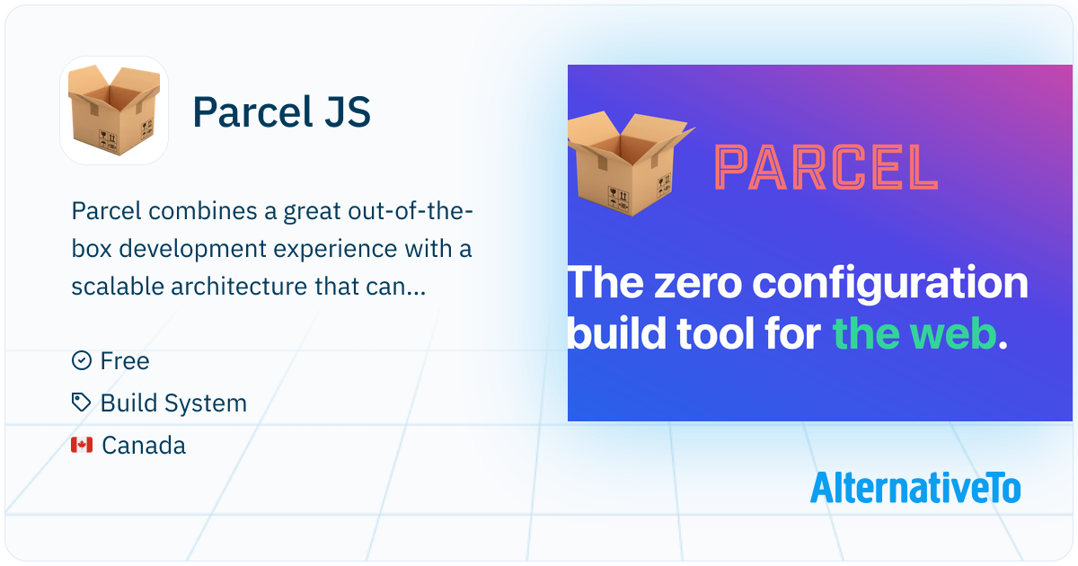 Parcel JS: Blazing fast, zero configuration web application bundler ...