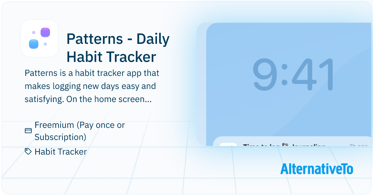 Patterns - Daily Habit Tracker: Transform your routine with easy-to-log ...