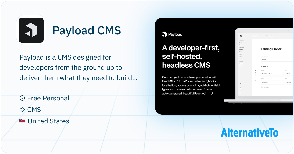 Payload CMS: Payload is a headless CMS and application framework built ...