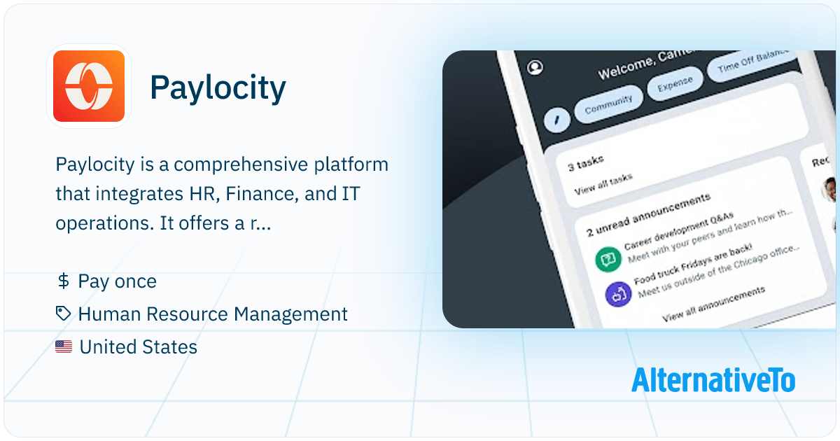 Paylocity: Cloud-based platform for payroll, HR, finance, and IT ...