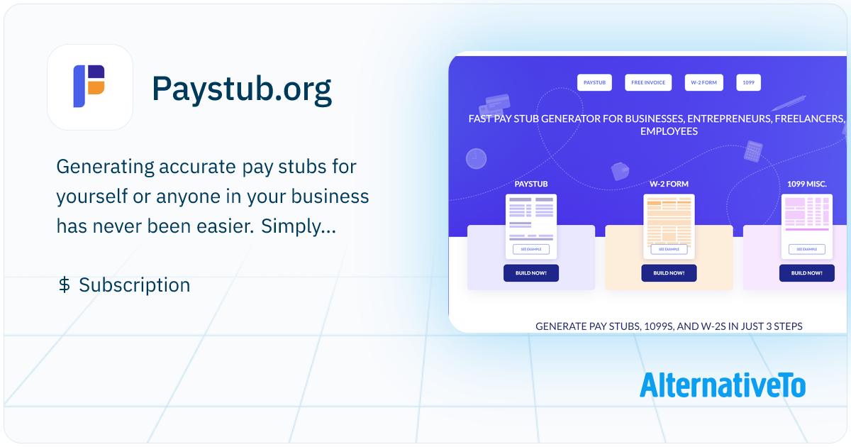 Paystub.org: Build your own paystubs online with our paystub generator ...