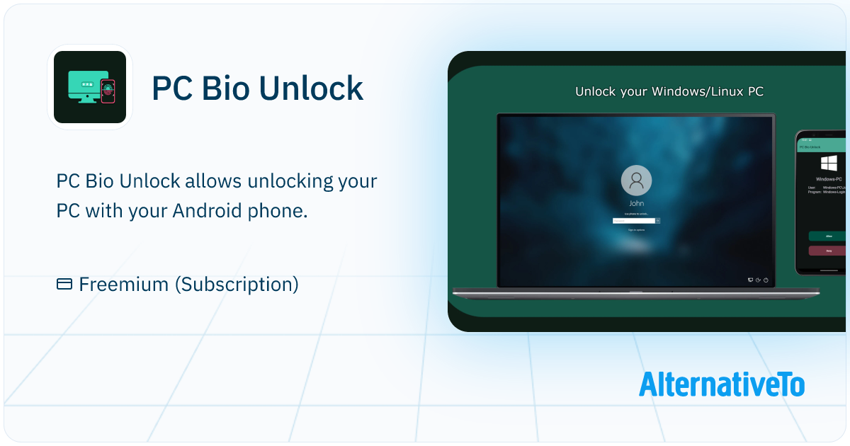 PC Bio Unlock: Allows unlocking your PC with your Android phone ...