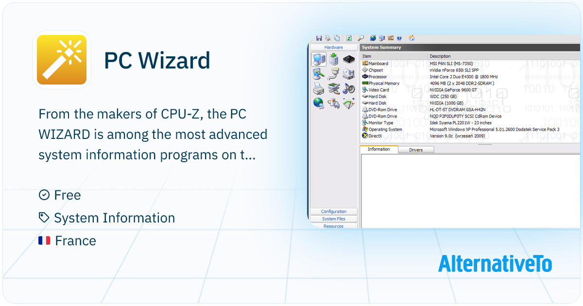PC Wizard: From the makers of CPU-Z, the PC WIZARD is among | AlternativeTo