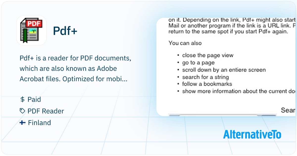 Pdf+: Reader for PDF documents, which are | AlternativeTo
