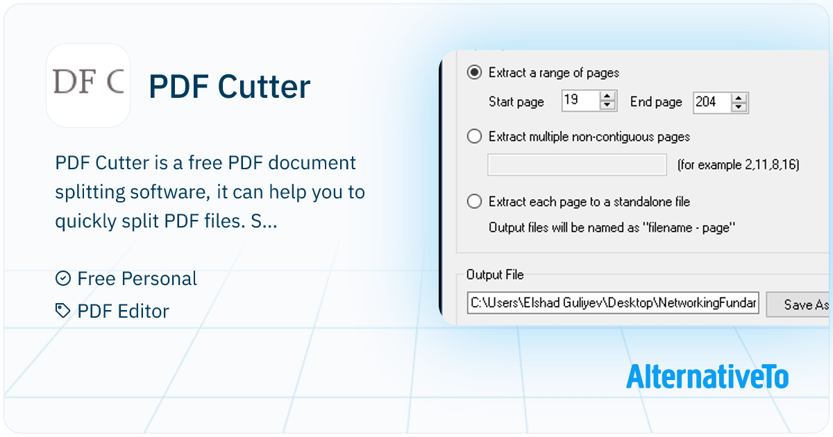 PDF Cutter: Free PDF document splitting software, it can help you to ...