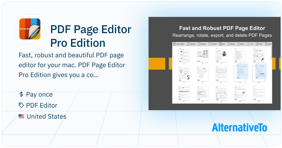 PDF Page Editor Pro Edition: Fast, robust and beautiful PDF page editor ...