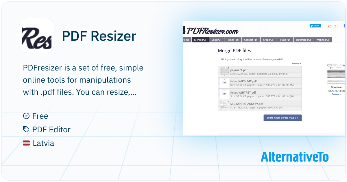 PDF Resizer: PDFResizer.com PDF editor allows you to instantly split ...