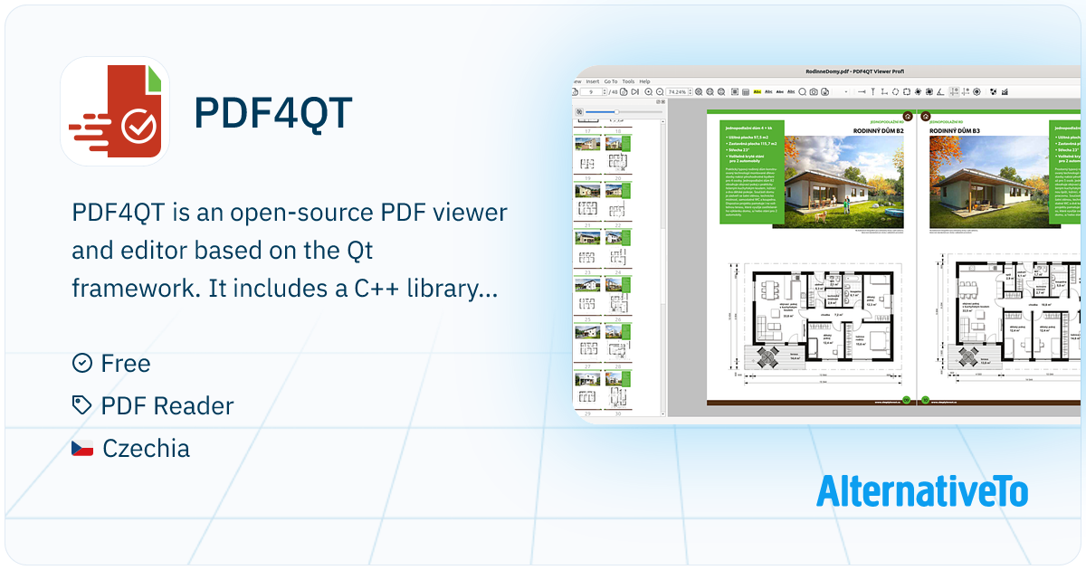 PDF4QT: Open-source PDF viewer and editor using Qt | AlternativeTo