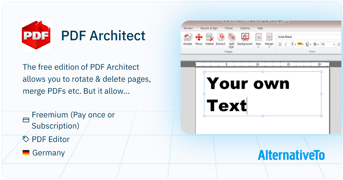 PDF Architect: PDF Editor with free functions like rotate, delete and ...