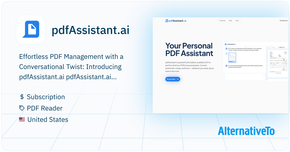 pdfAssistant.ai: AI-powered virtual assistant that helps users process ...