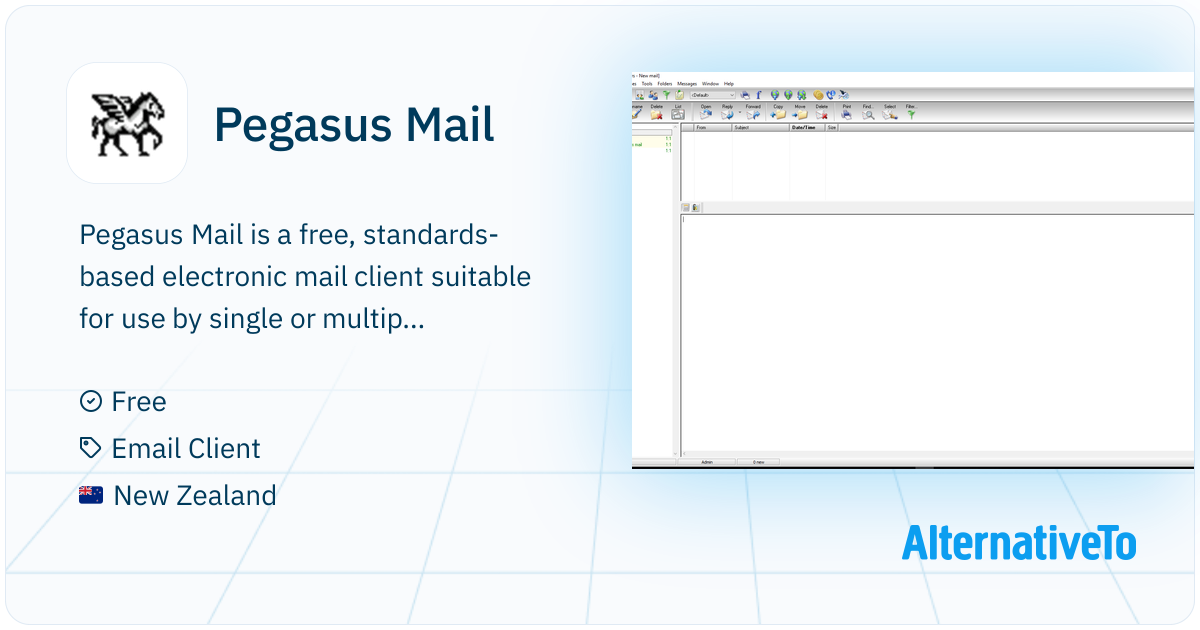 Pegasus Mail: Free, standards-based | AlternativeTo