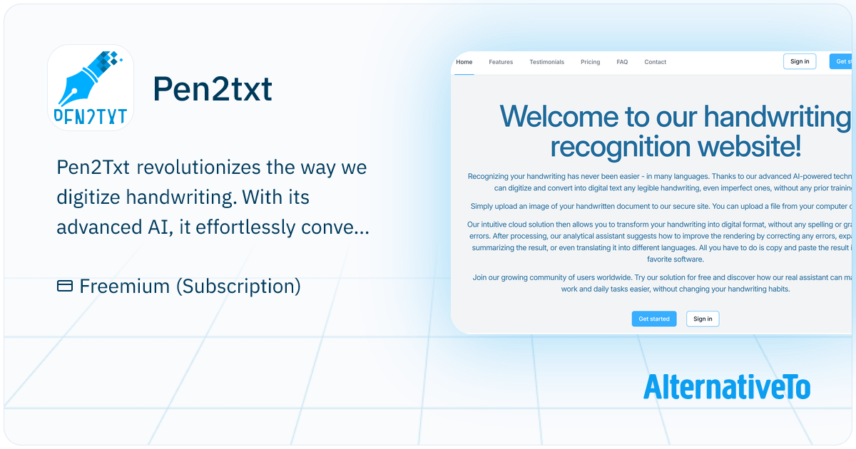 Pen2txt: Transform handwriting into digital text effortlessly with ...