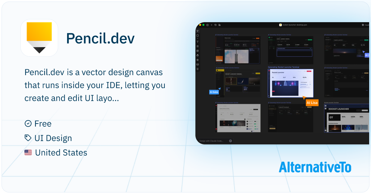 Pencil.dev: Vector canvas for UI design inside IDEs with code sync ...
