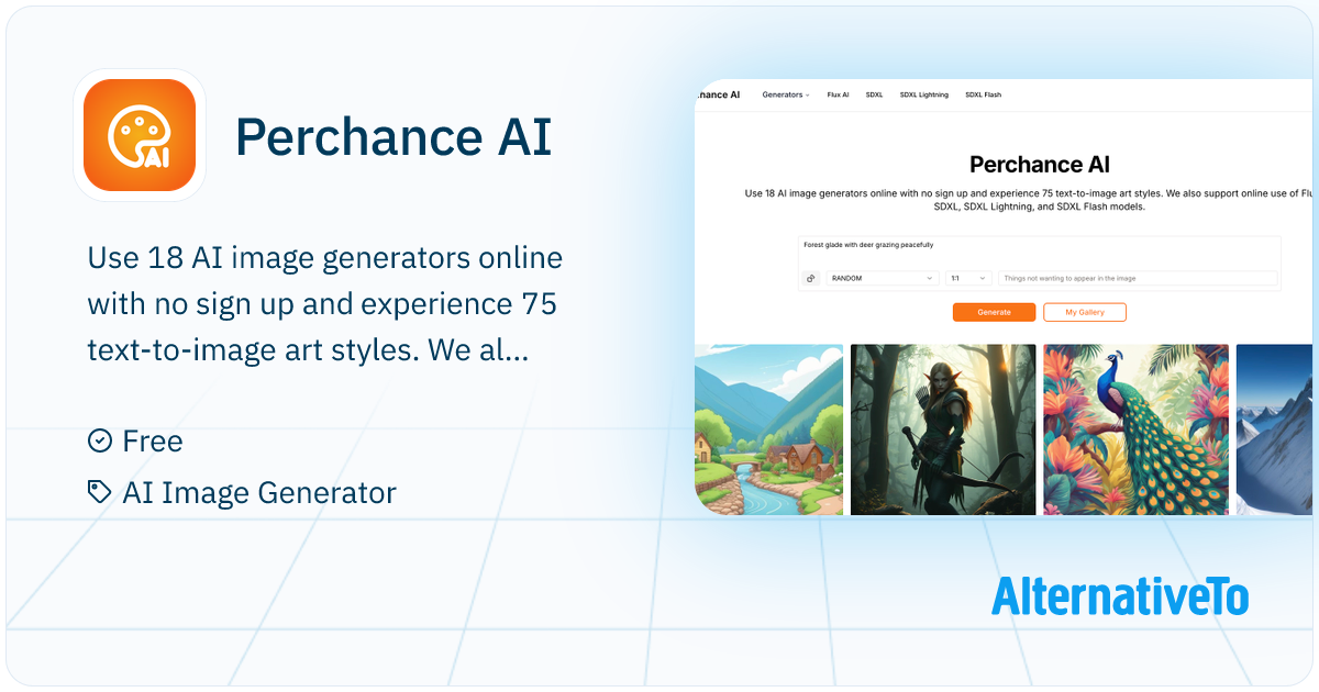 Perchance AI: Use 18 AI image generators online with no sign up ...