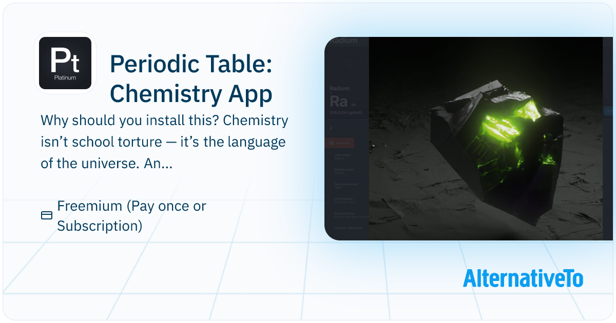 Periodic Table: Chemistry App: Chemistry in your phone! | AlternativeTo