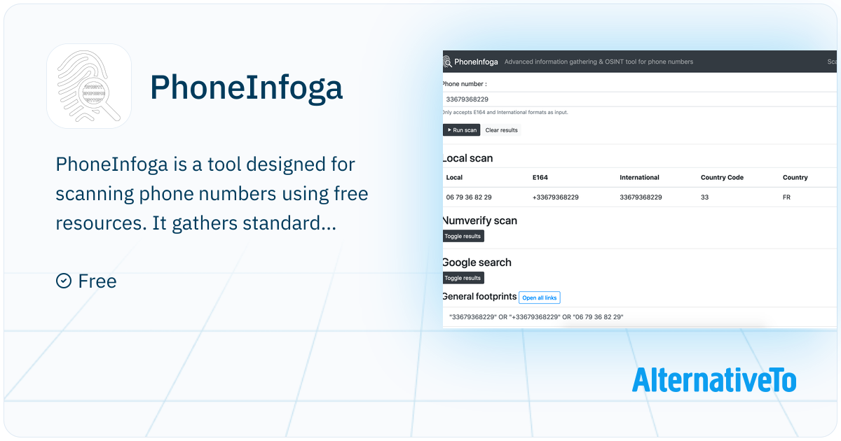 PhoneInfoga: OSINT scans reveal carrier, type, and reputation of ...