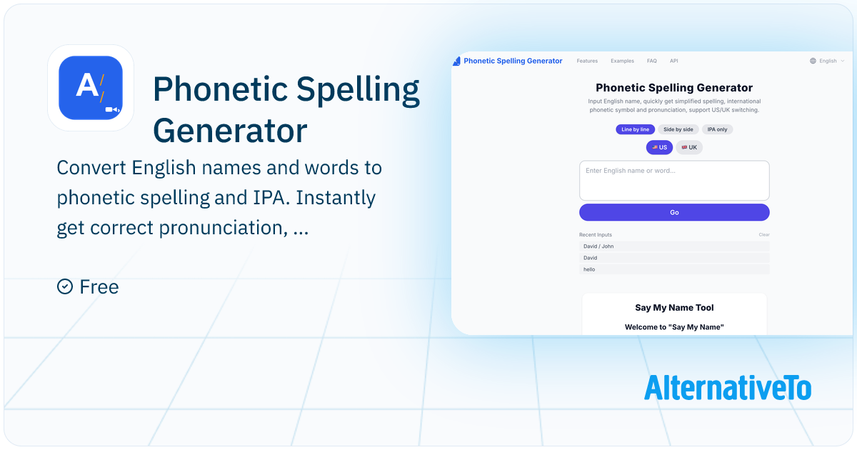 Phonetic Spelling Generator: Convert English names and words to ...