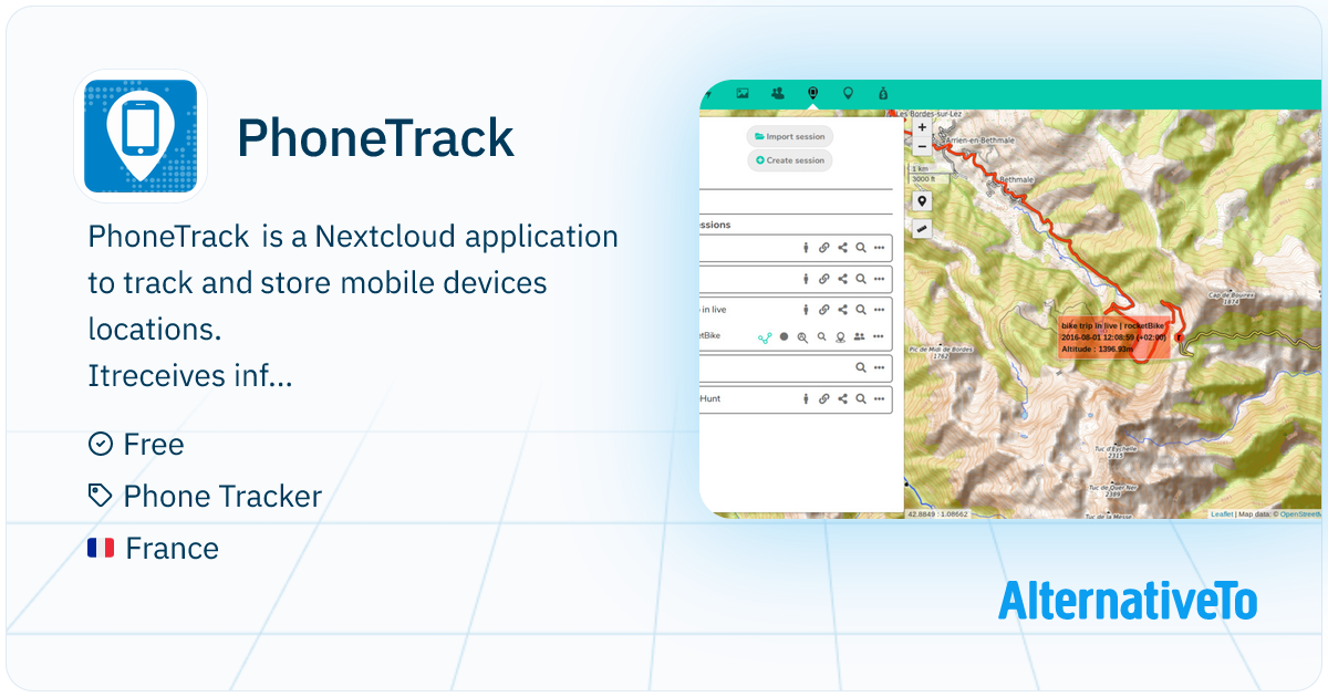 PhoneTrack: Nextcloud app to create tracking sessions to display phones ...