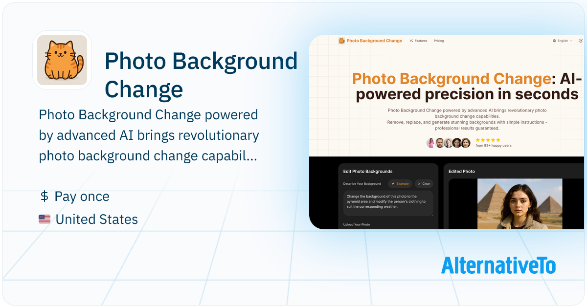 Photo Background Change: Uses advanced AI to remove, replace, and ...