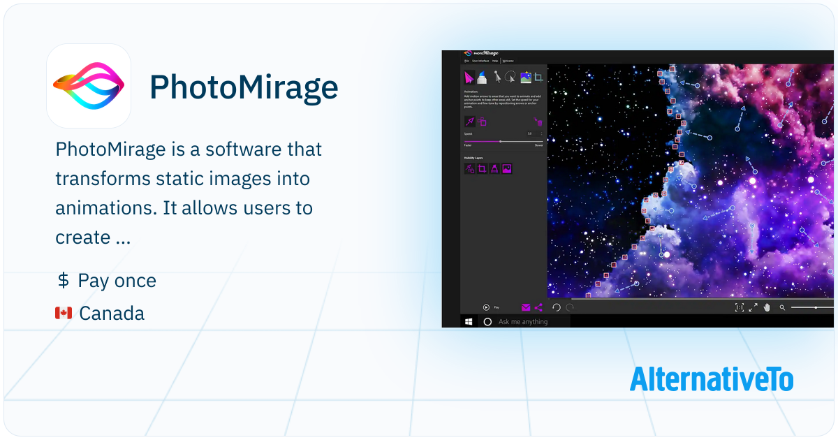 PhotoMirage: Animate static images with motion controls and export in ...