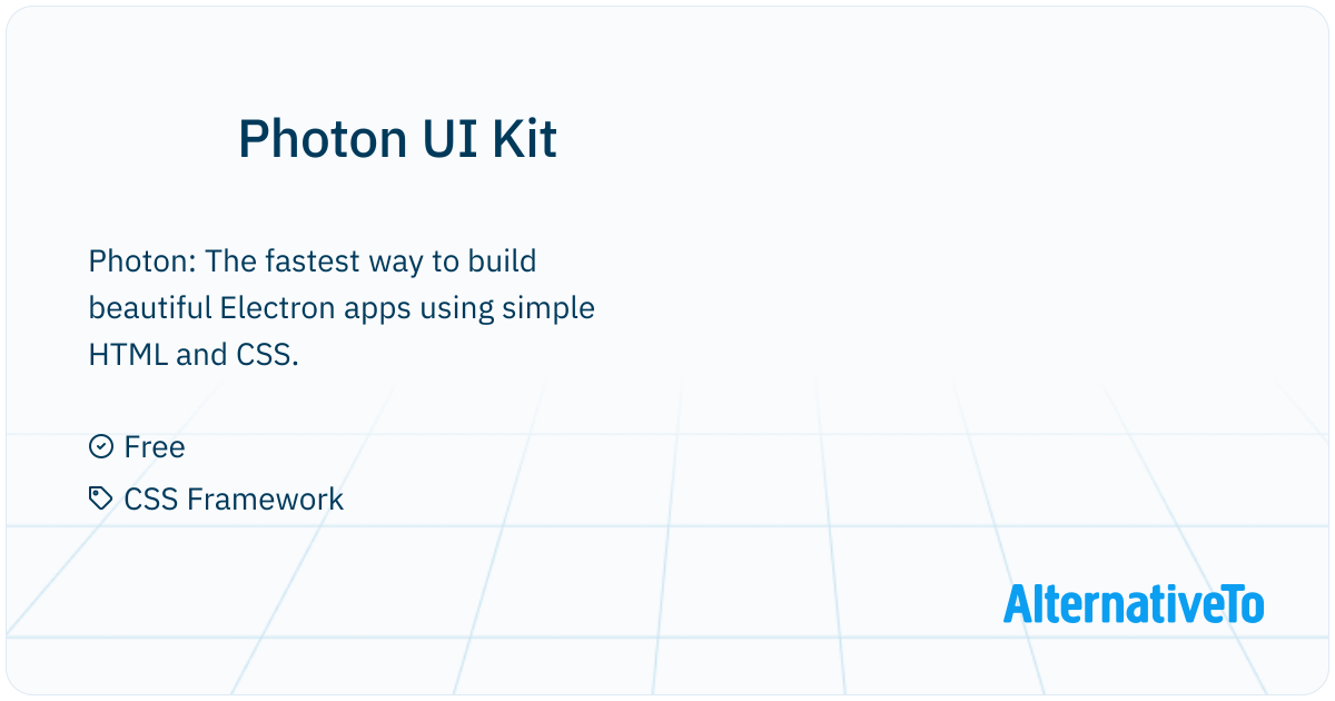 Photon UI Kit: UI toolkit for building desktop apps with Electron ...