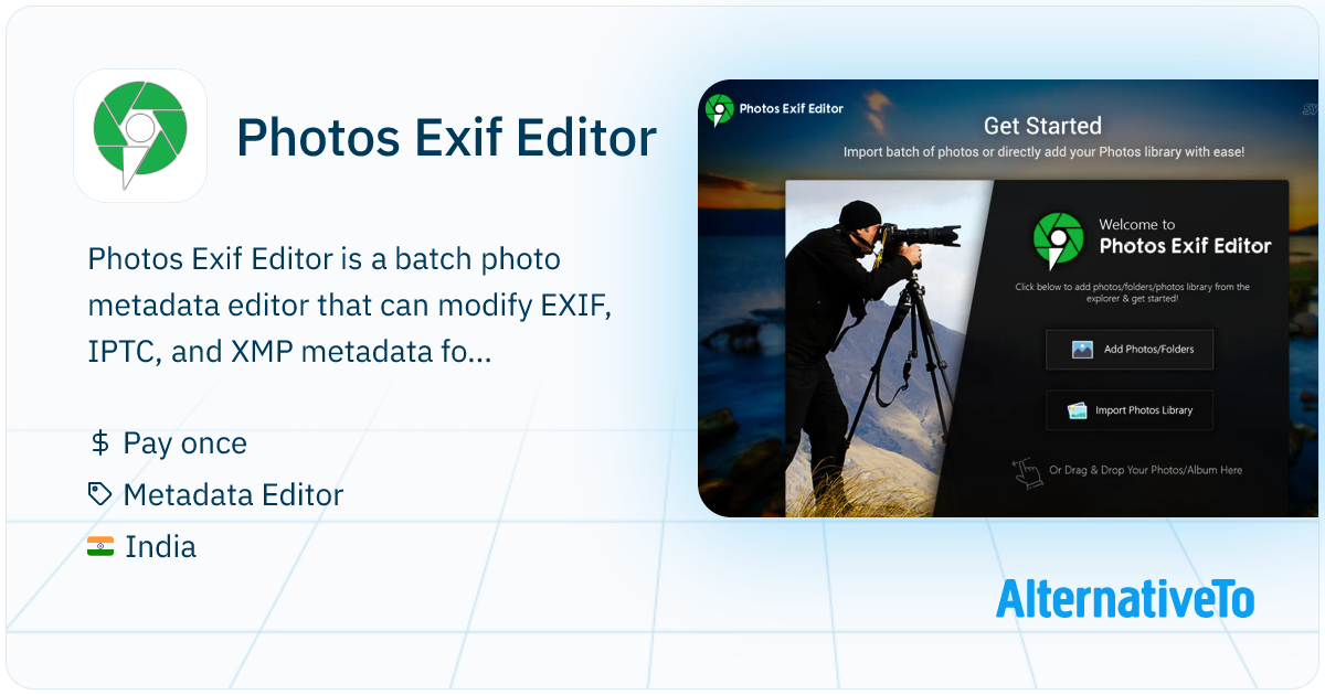Photos Exif Editor: Edit EXIF, IPTC, XMP metadata in batch, adjust GPS ...
