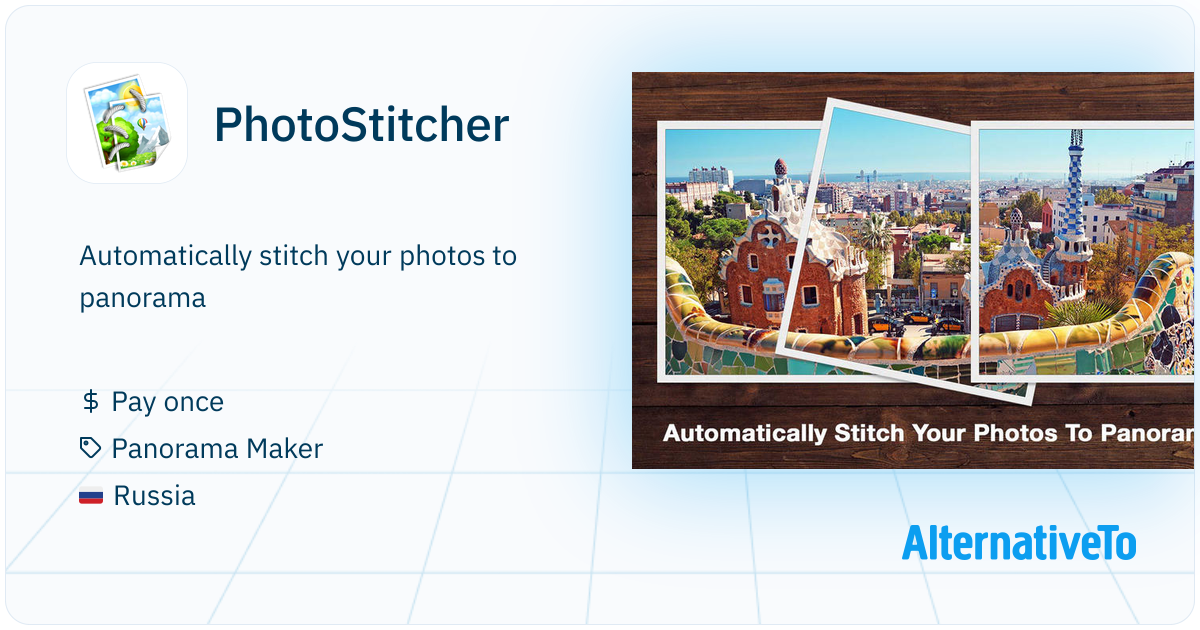 PhotoStitcher: Automatically stitch your photos to panorama | AlternativeTo