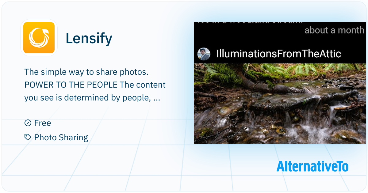 Lensify: The simple way to share photos | AlternativeTo