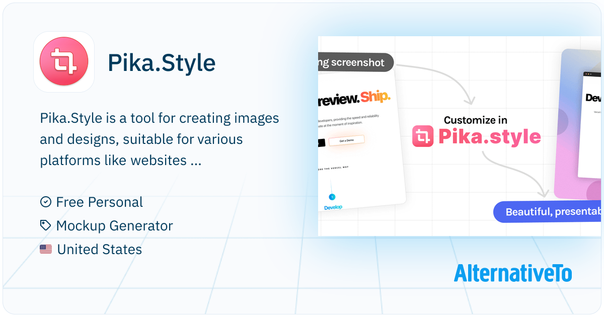 Pika.Style: Design screenshots, browser mockups, and social images fast ...