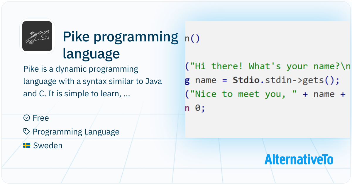 Pike programming language: Dynamic programming language with a syntax ...