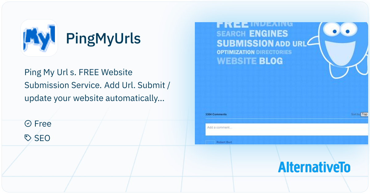 PingMyUrls: Website Submission Service and Indexing Service | AlternativeTo