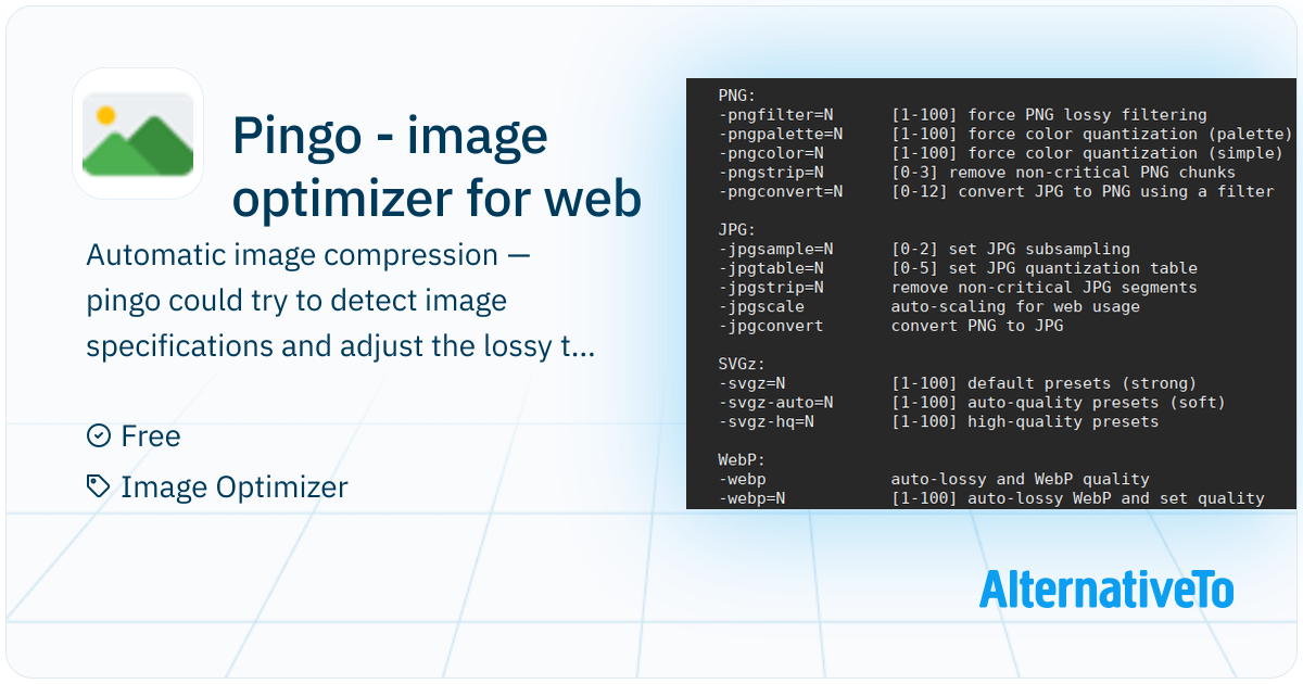Pingo - image optimizer for web: Experimental, fast Web PNG/JPG ...