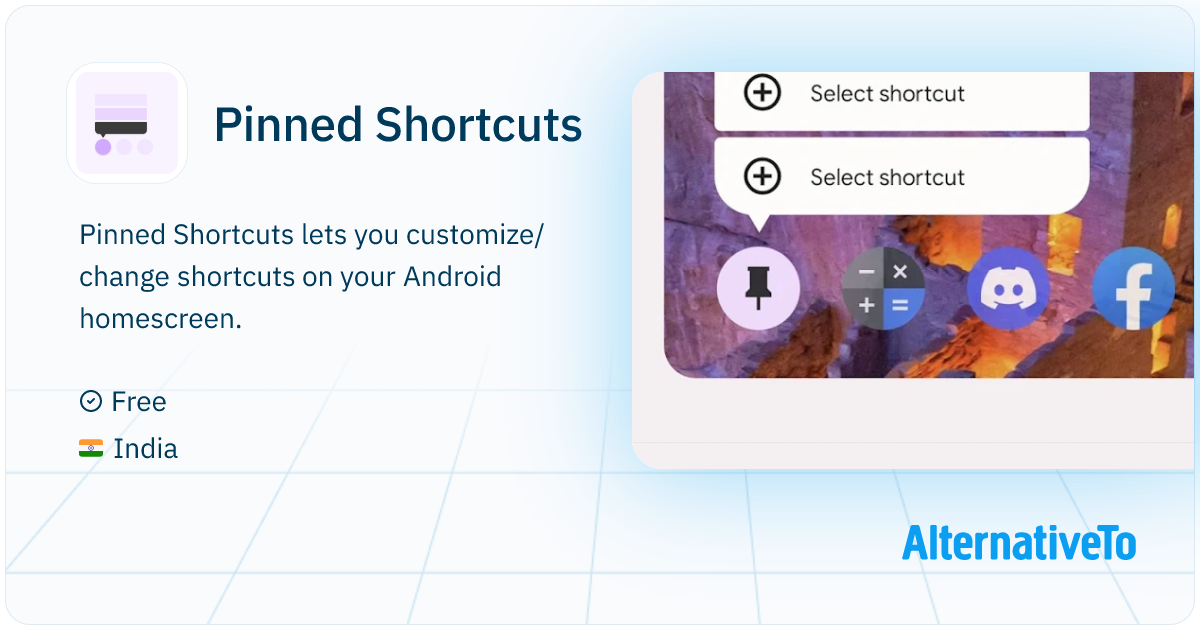 Pinned Shortcuts: Lets you customize/change | AlternativeTo