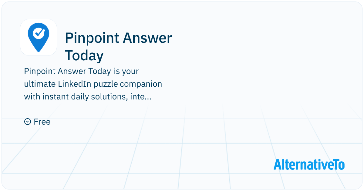 Pinpoint Answer Today: Is your ultimate LinkedIn puzzle companion with ...