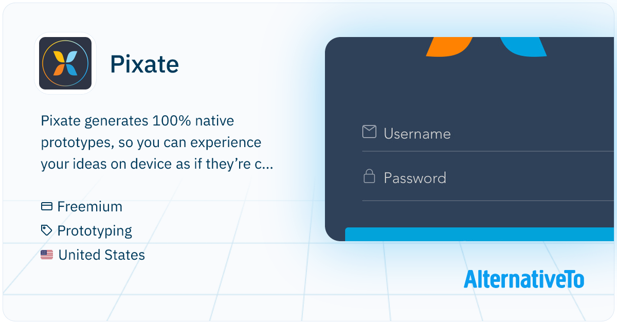 Pixate: Generates 100% native prototypes, so you | AlternativeTo