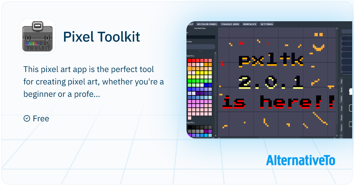 Pixel Toolkit: A pixel art tool that serves as a kit basher that allows ...