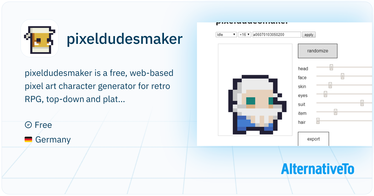 pixeldudesmaker: Simple, web-based pixel art character generator ...