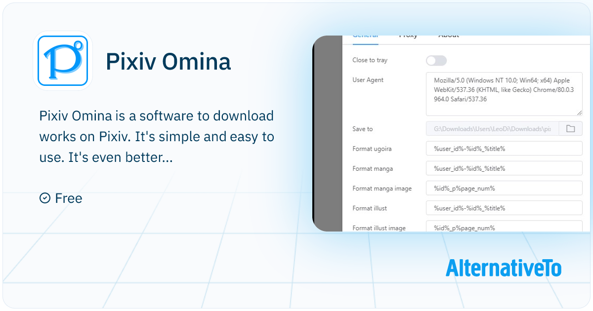 Pixiv Omina: Software for downloading artworks and comics from Pixiv ...