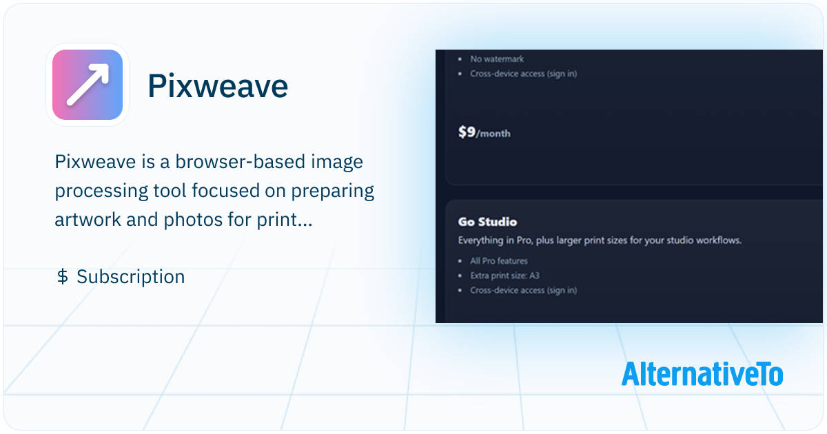 Pixweave: Browser-based tool for 2×/4× upscaling with one-step CMYK ...