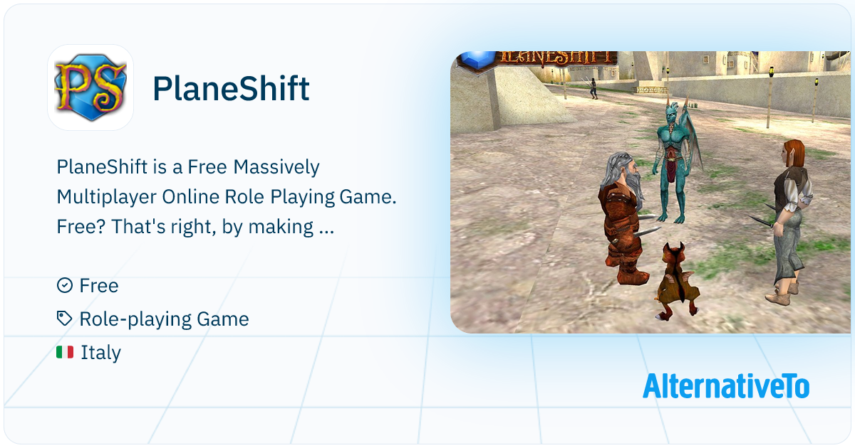 PlaneShift: Free Massively Multiplayer Online | AlternativeTo