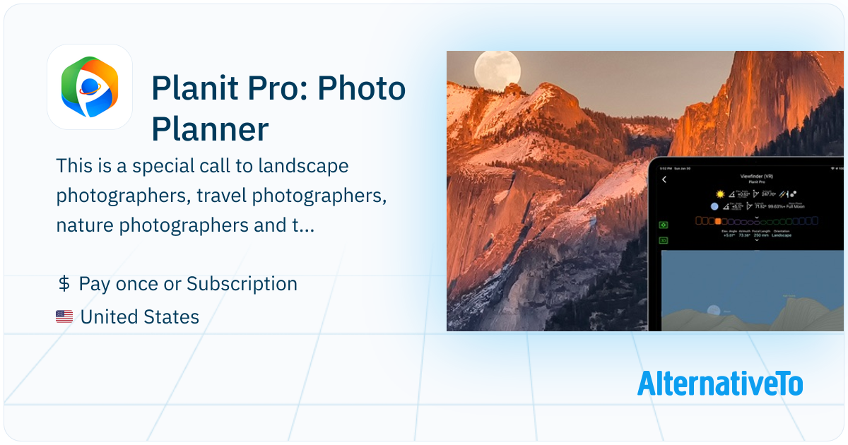 Planit Pro: Photo Planner: This is a special call to landscape ...